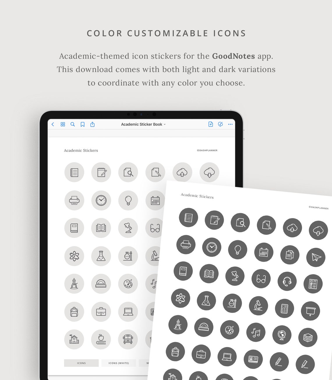 Academic Digital Stickers Smart Stickers for Students - Etsy