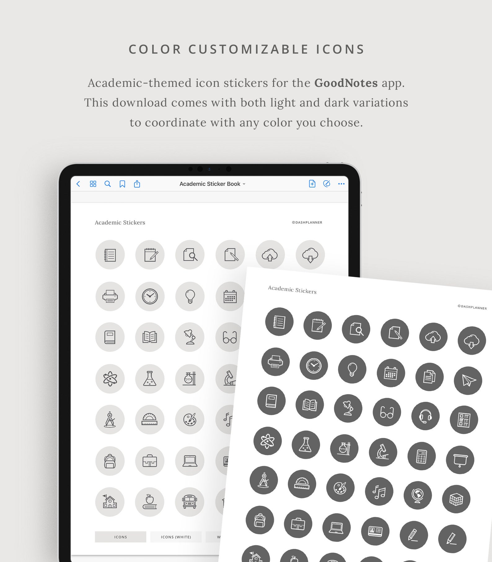 Academic Digital Stickers Smart Stickers for Students - Etsy