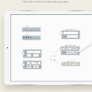 Health Digital Stickers for Goodnotes - iPad Planner Stickers ...