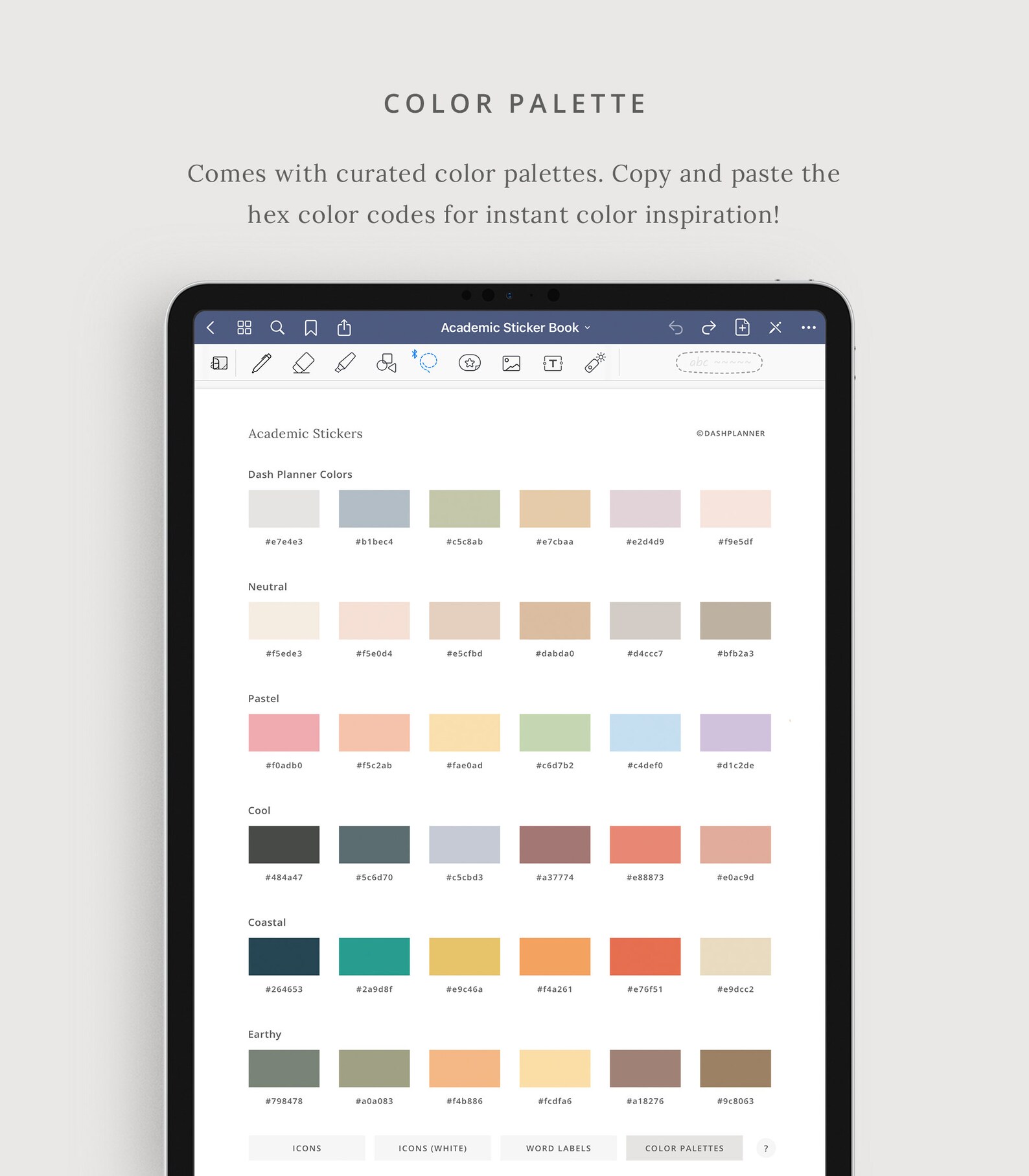 Academic Digital Stickers Smart Stickers for Students - Etsy