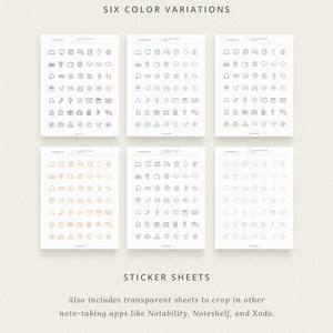 Technology Digital Stickers - Goodnotes Sticker Book - Office Icons ...