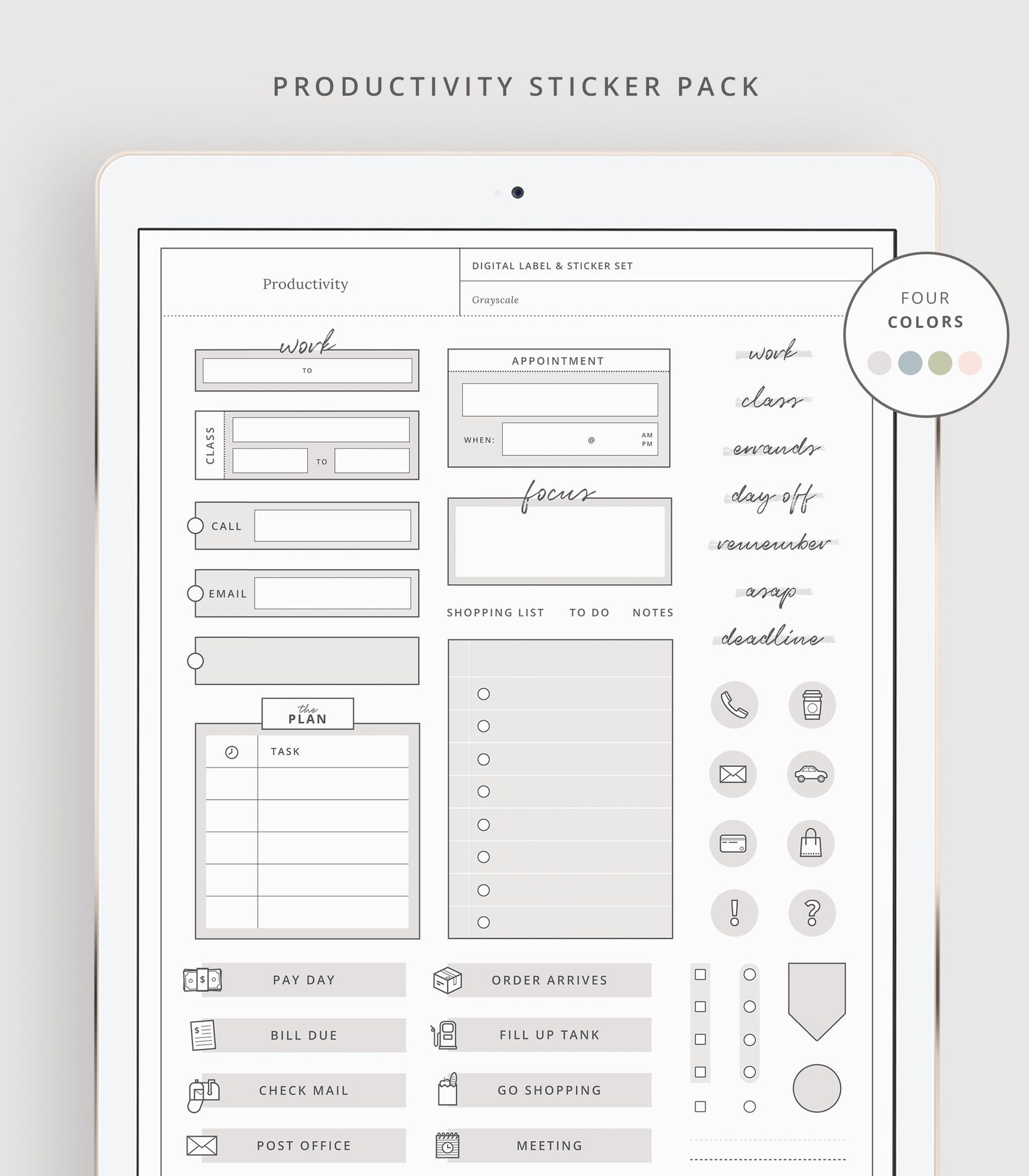 Student Digital Sticker Bundle - Printable Digital Stickers for School ...