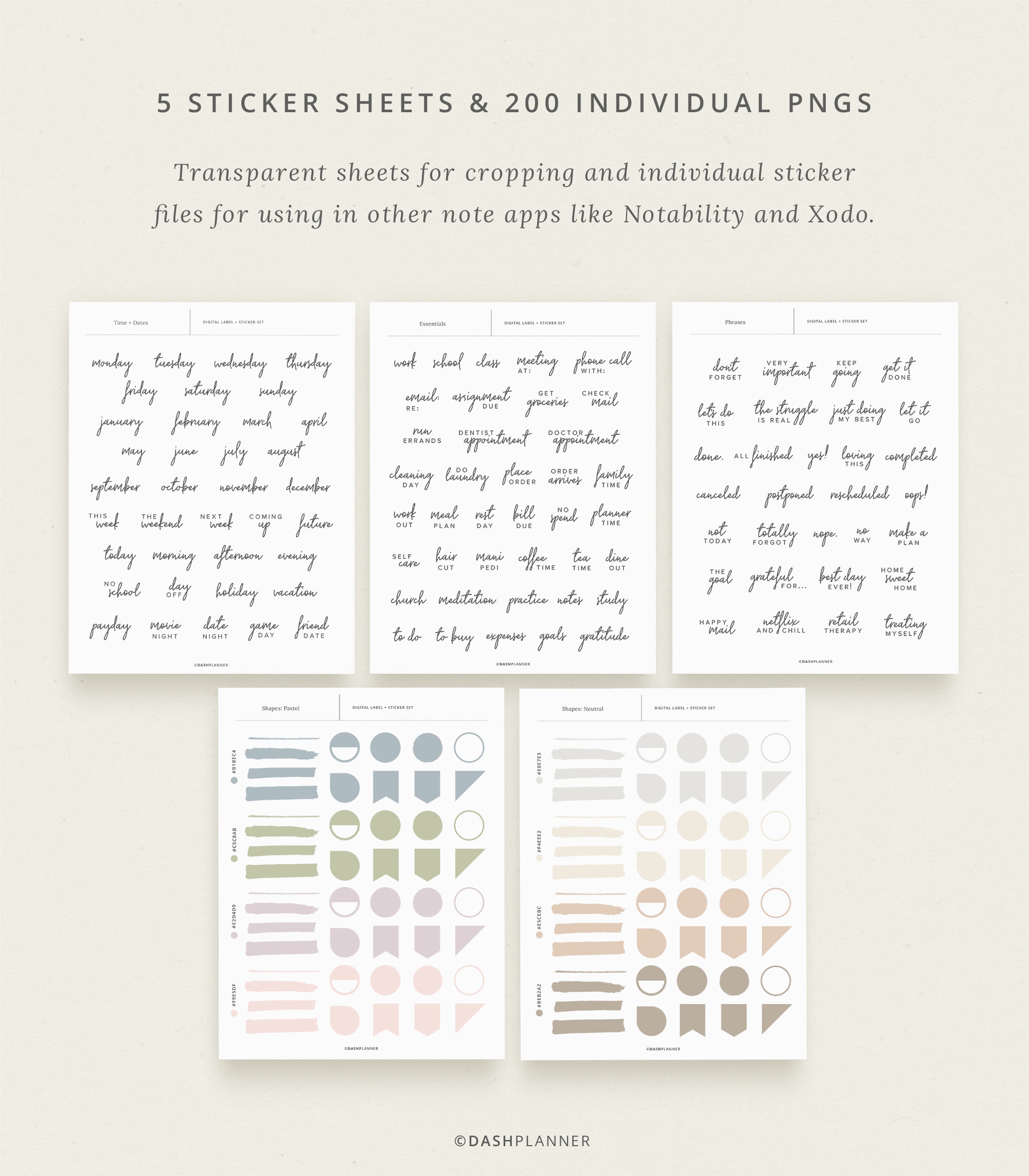 Essential Words & Phrases Digital Stickers Sticker Book for - Etsy