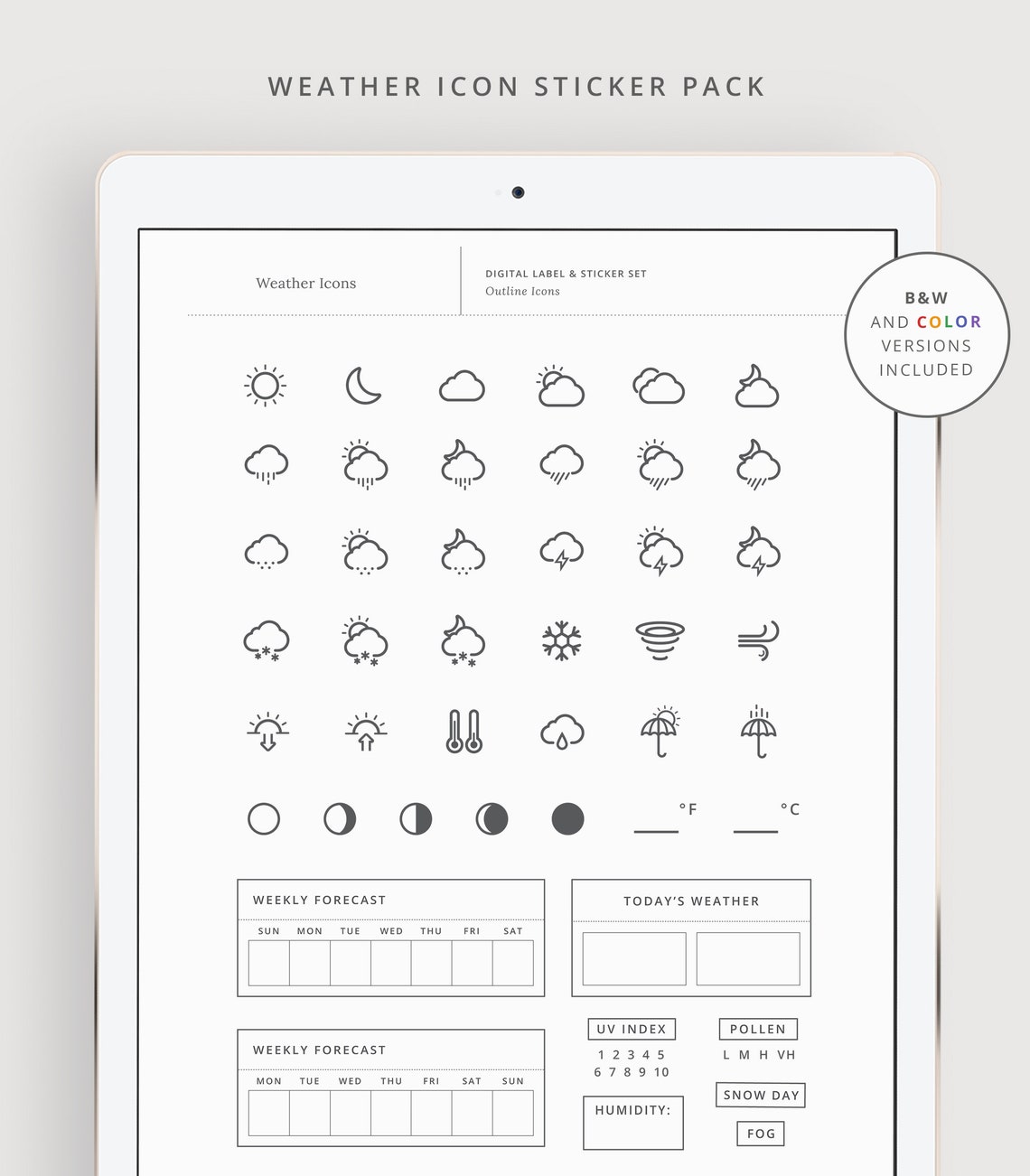 Digital Sticker Bundle 2.0 - Digital Stickers for Productivity, Self ...