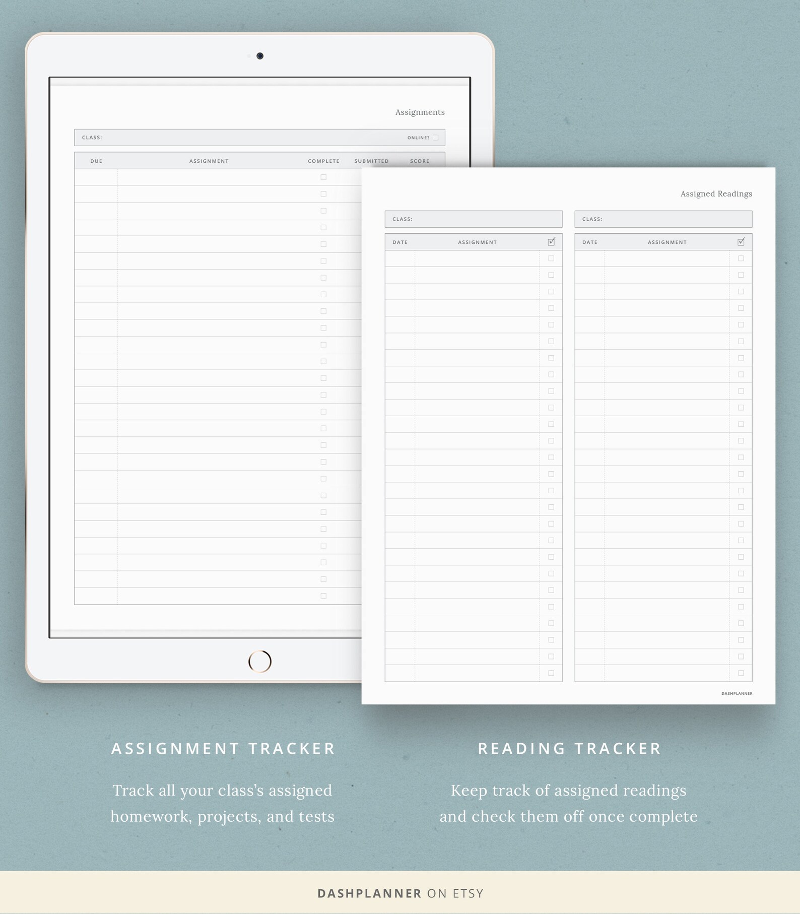 Student Organizer Printables for Back to School Class - Etsy