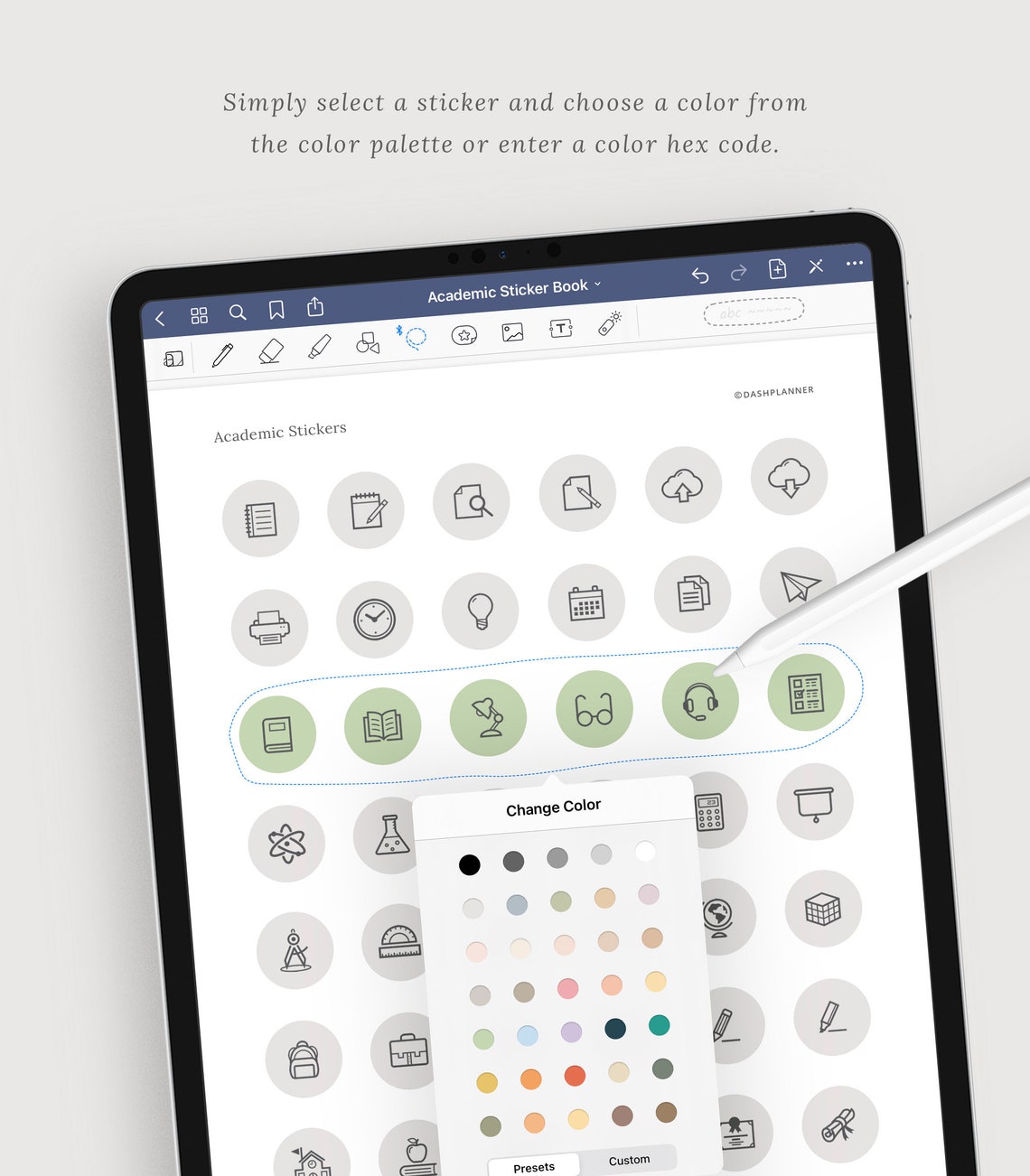 Academic Digital Stickers Smart Stickers for Students - Etsy