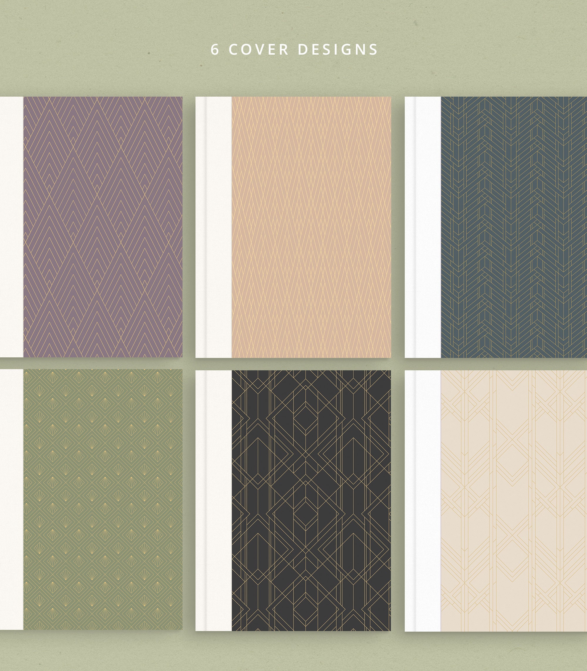 6 Art Deco Digital Notebook Covers for Goodnotes | Etsy