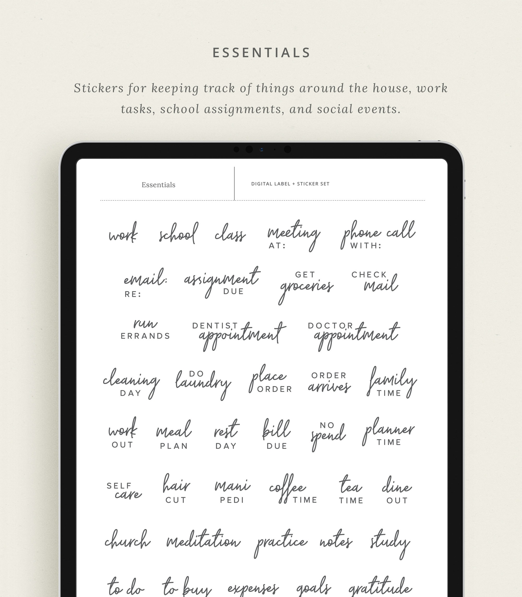 Essential Words & Phrases Digital Stickers Sticker Book for - Etsy