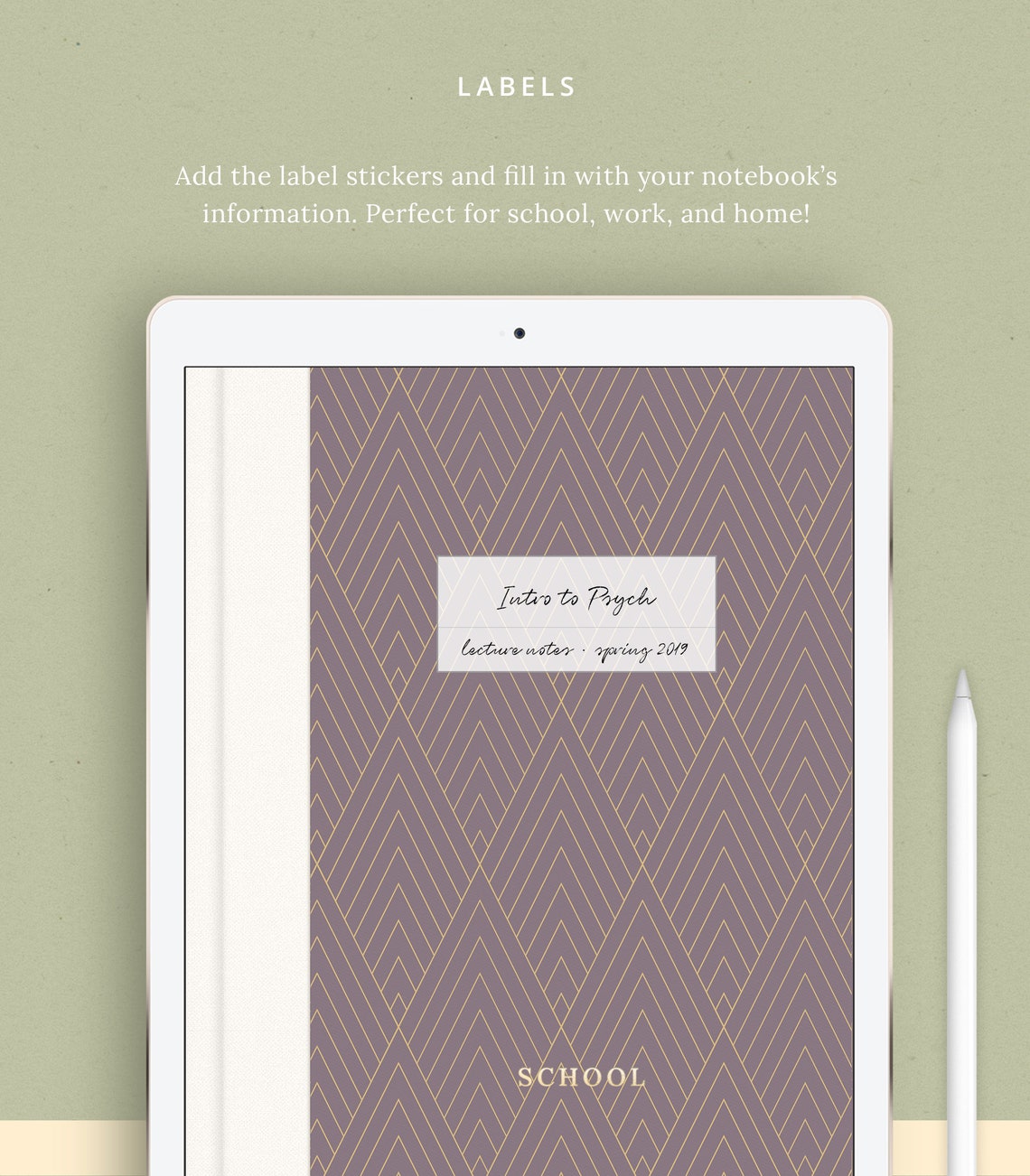 6 Art Deco Digital Notebook Covers for Goodnotes | Etsy