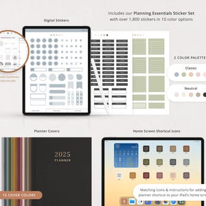 2025 Digital Planner - Dash Planner - Dated Minimalist Journal for ...