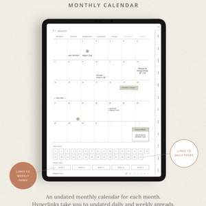 Undated Digital Planner Bundle - Portrait Goodnotes Template ...