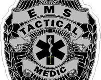 EMS Tactical SWAT Medic Star of Life Reflective or Matte Vinyl | Etsy