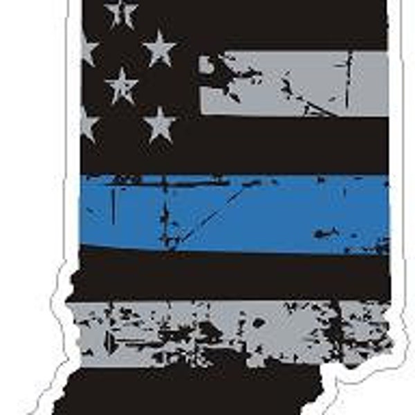 Indiana State Police Decal - Etsy