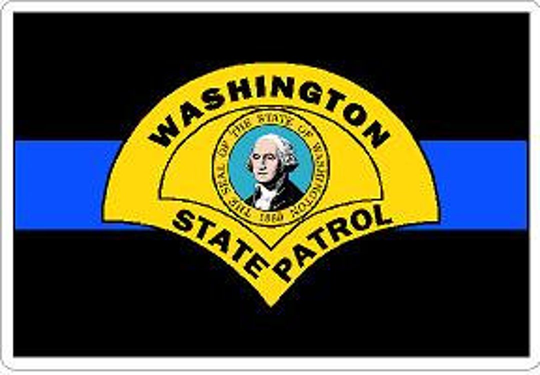 Blue Line Washington State Police Reflective or Matte Vinyl Decal ...