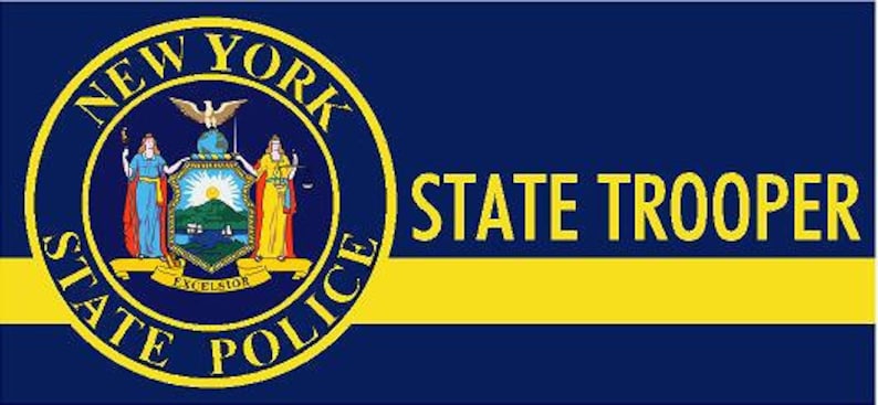 New York State Trooper Badge Decal Reflective or Matte Vinyl Decal ...