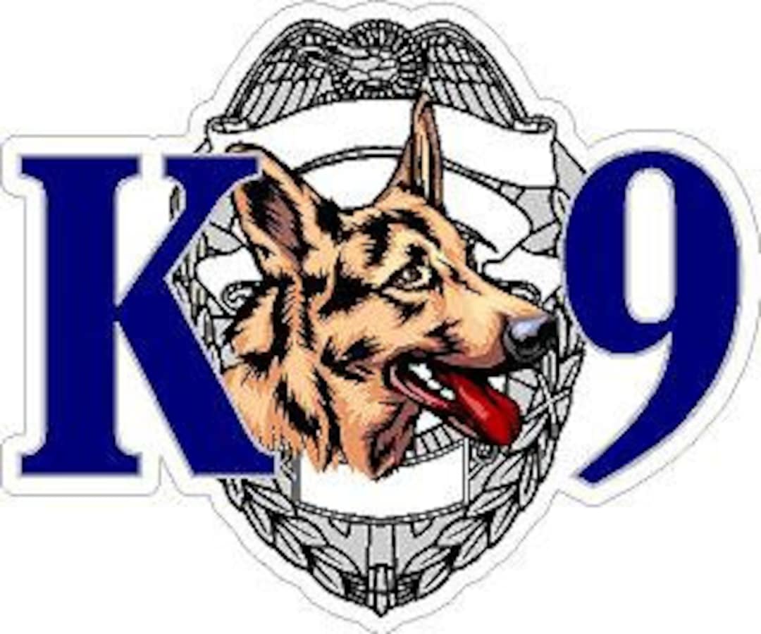 K 9 Shield Reflective Or Matte Vinyl Decal Sticker Police Deputy