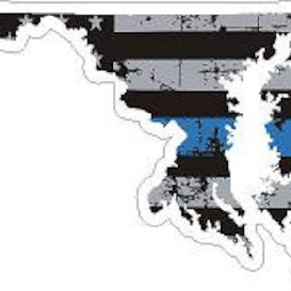 Distressed Thin Blue Line Flag - Etsy