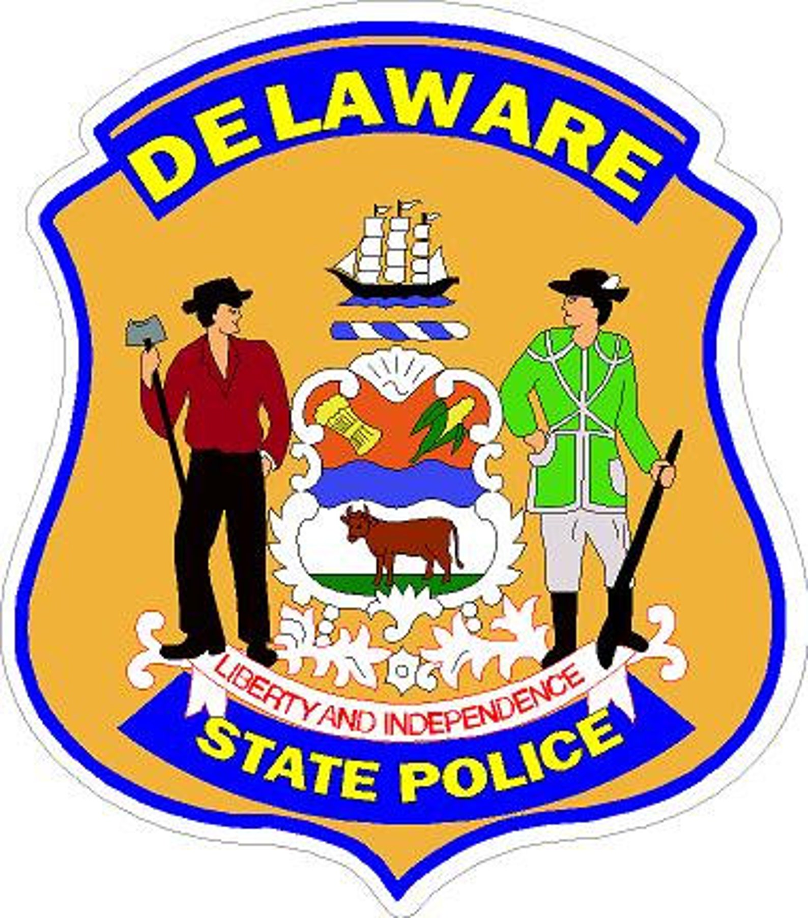 Delaware State Patrol. Police Reflective or Matte Vinyl Decal - Etsy