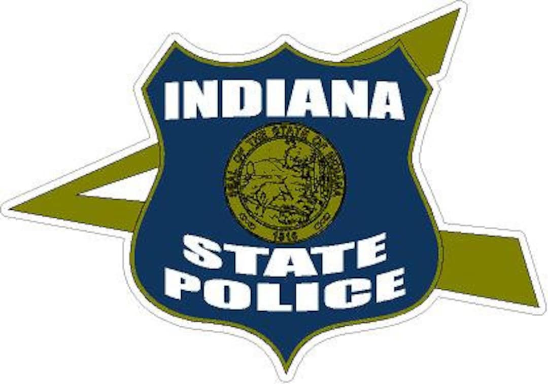 Indiana State Police Gold and Blue Reflective or Matte Vinyl Decal ...