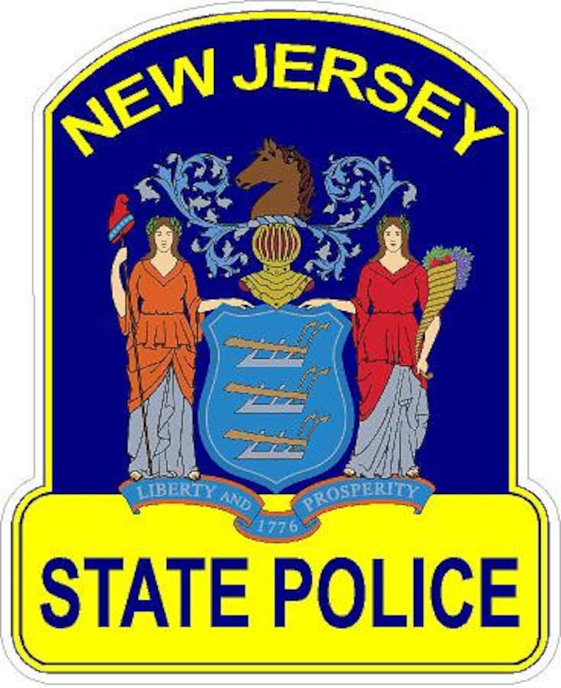 New Jersey State Police Decal. Reflective or Matte Vinyl Decal | Etsy