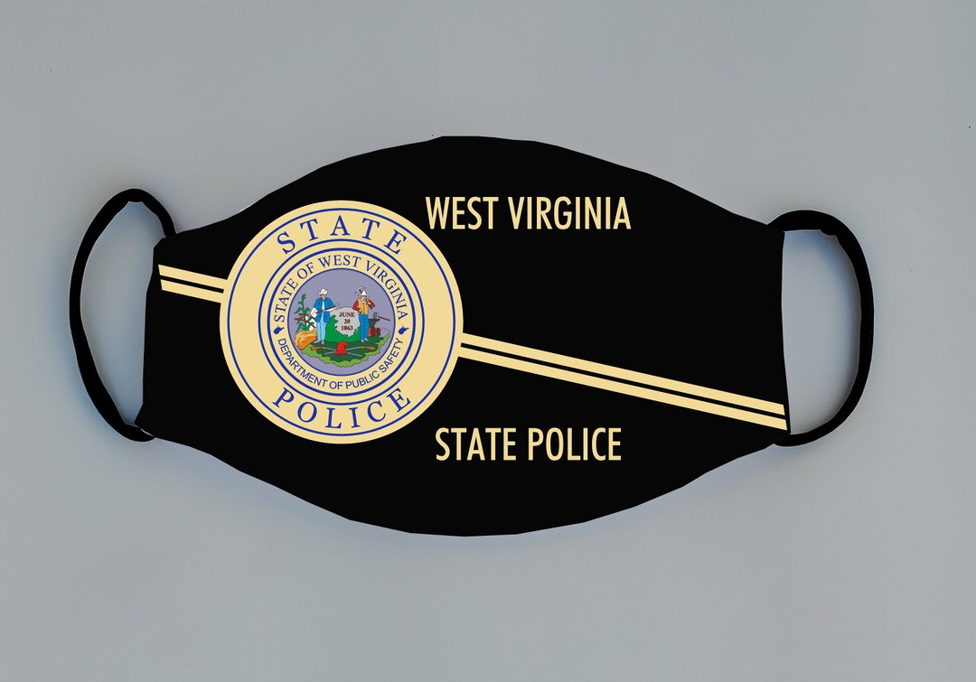West Virginia State Police Reusable Face Mask With Filter Pocket ...
