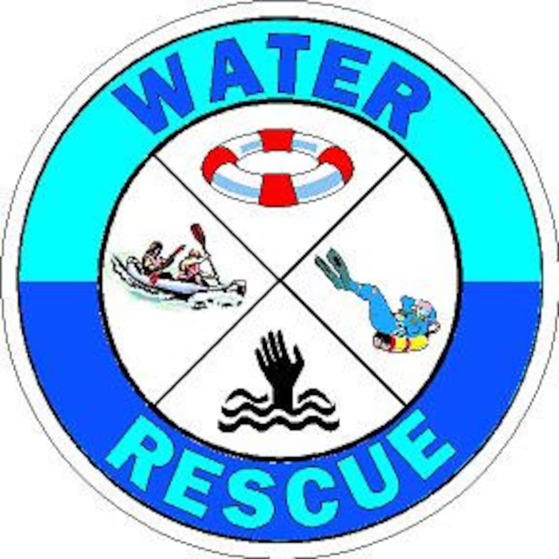 Water Rescue Reflective or Matte Vinyl Decal Sticker Police | Etsy