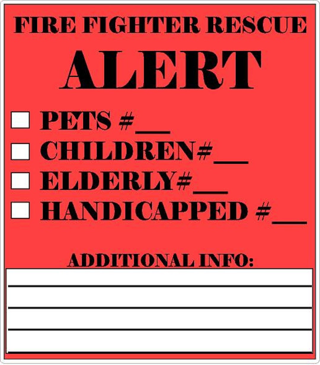 Fire Fighter Alert Reflective or Matte Vinyl Decal Sticker Emergency ...