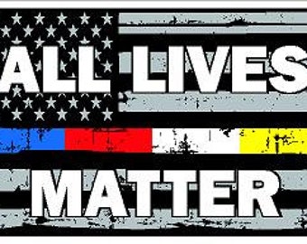 Blue Lives Matter Flag Sticker - Etsy