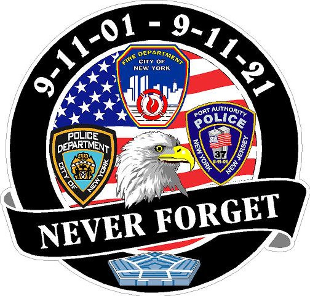 9/11 Never Forget. Pentagon, Never Forget. US Flag. Vinyl Decal Sticker ...