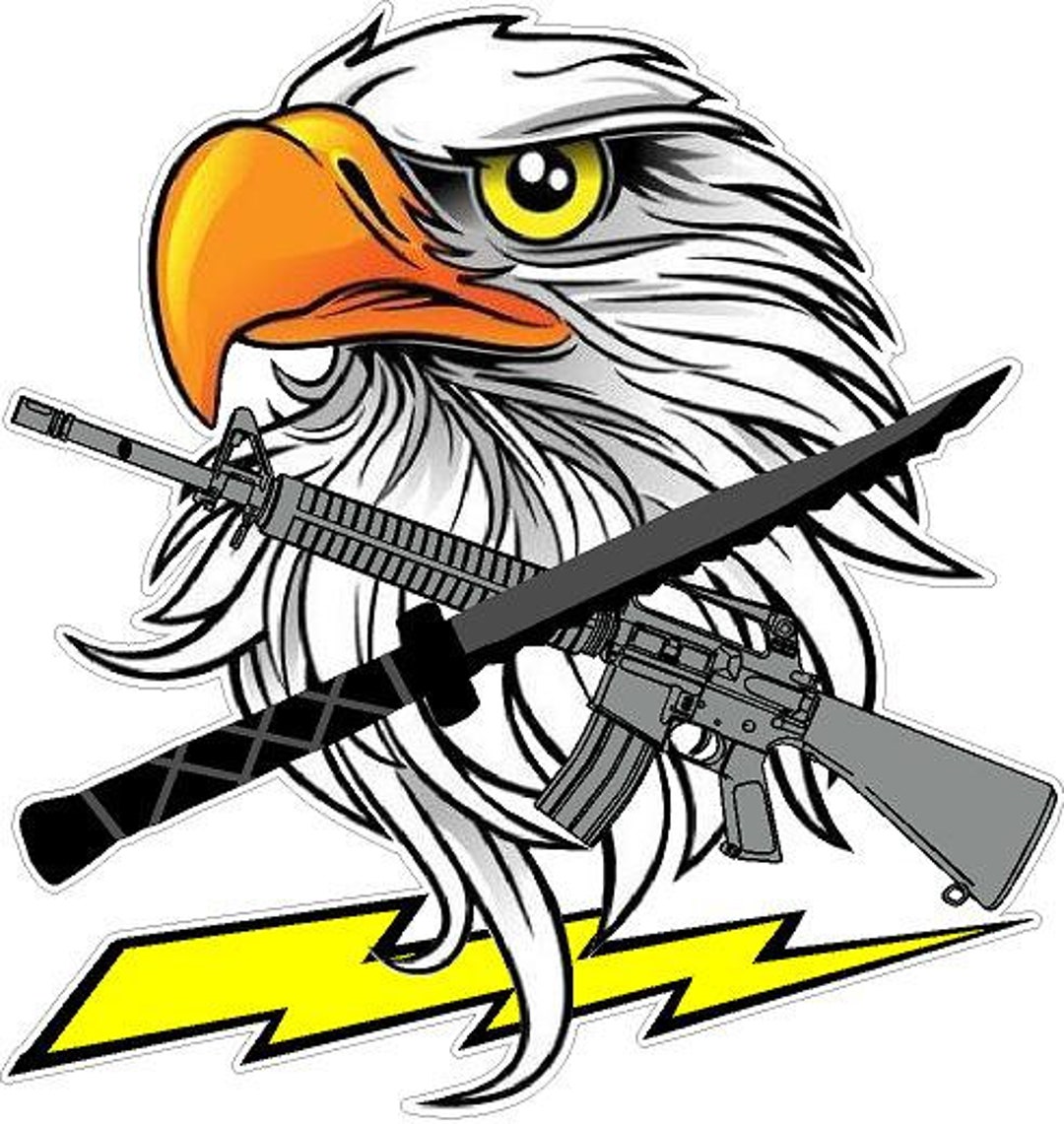 Tactical Medic Eagle (head) Reflective Vinyl Decal Car Laptop Sticker ...