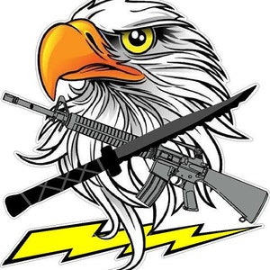 Tactical Medic Eagle (head) Reflective Vinyl Decal Car Laptop Sticker ...