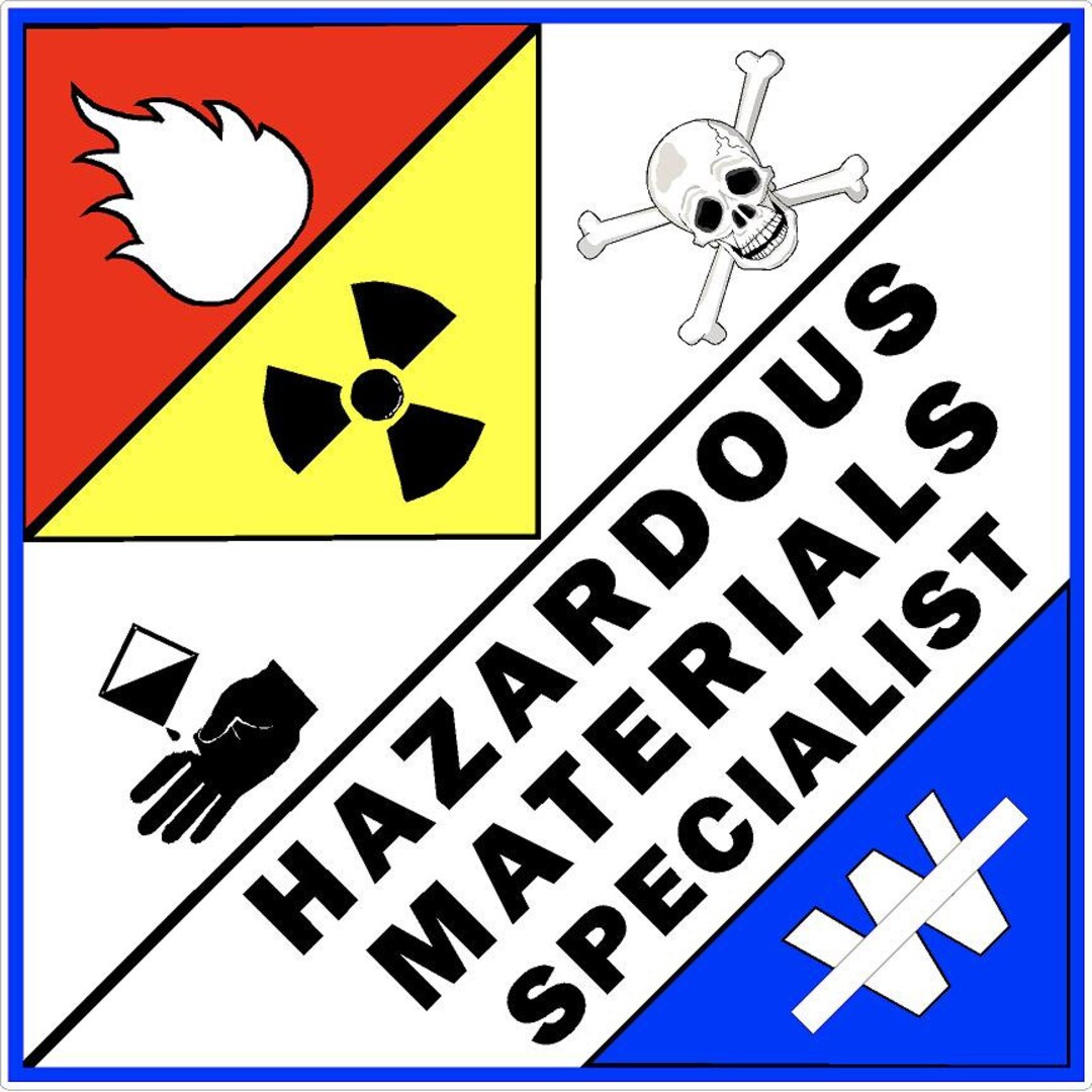 Hazardous Materials Specialist Decal Reflective or Matte Vinyl Decal ...