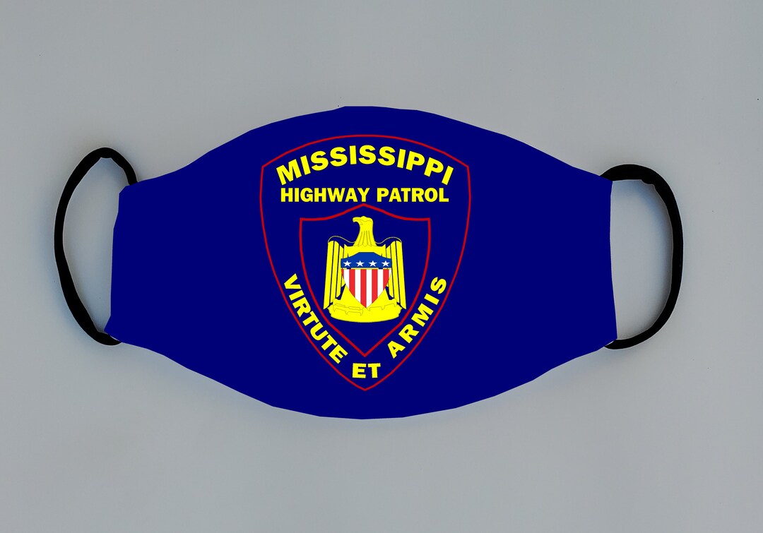 Mississippi Hwy Patrol Reusable Face Mask With Filter Pocket LEO ...