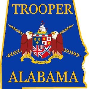Alabama State Police Reflective Vinyl Decal Sticker Police Deputy ...