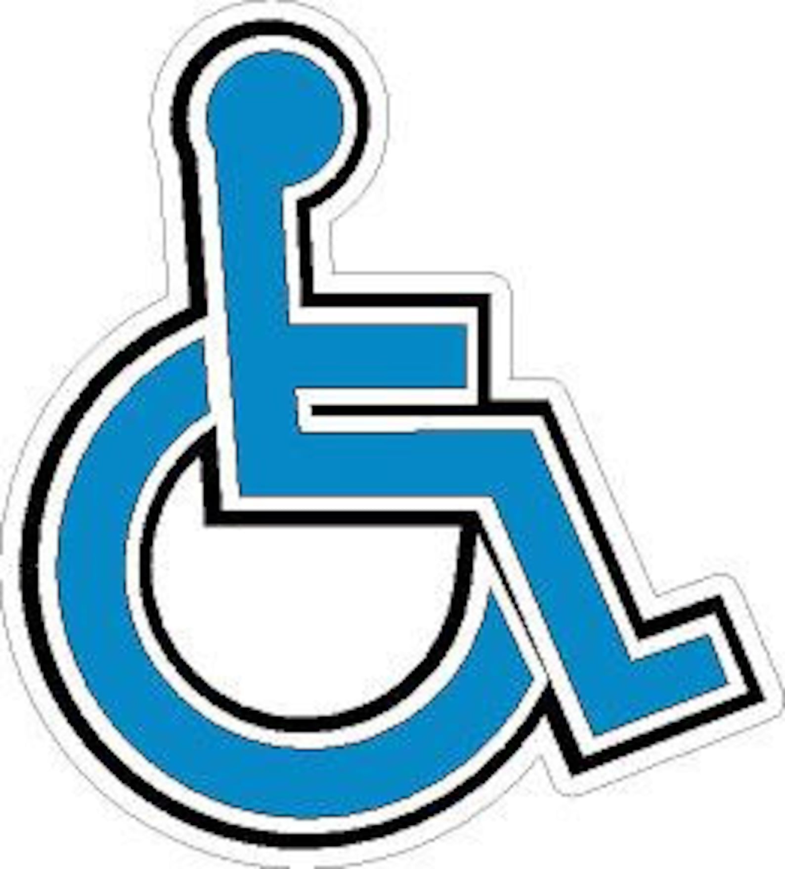 Handicap Symbol. Wheelchair Stick Figure. Business Signs - Etsy