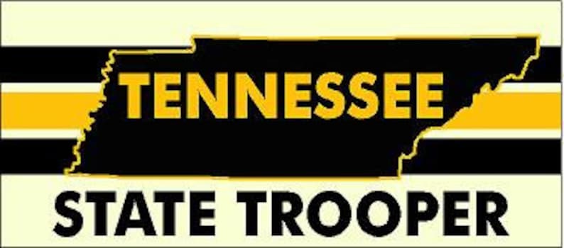 Tennessee State Trooper Decal Reflective or Matte Vinyl Decal | Etsy