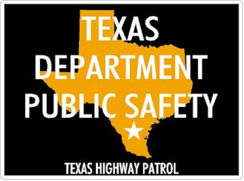 Texas State Trooper Decal Reflective or Matte Vinyl Decal - Etsy