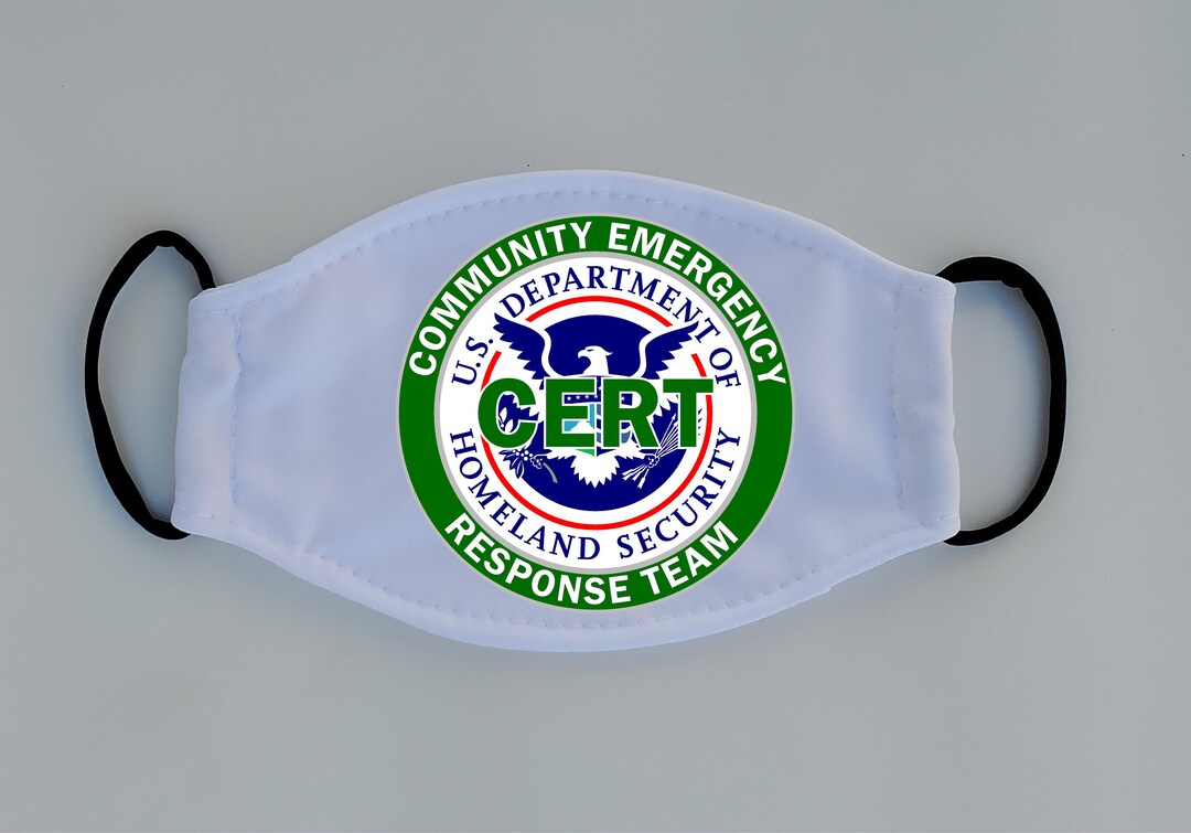 Department of Homeland Security CERT Reusable Face Mask With Filter ...