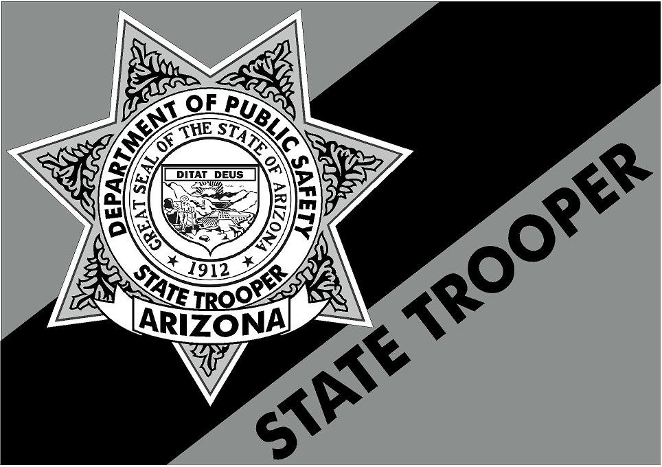 Arizona State Trooper Police Reflective or Matte Vinyl Decal Sticker or ...