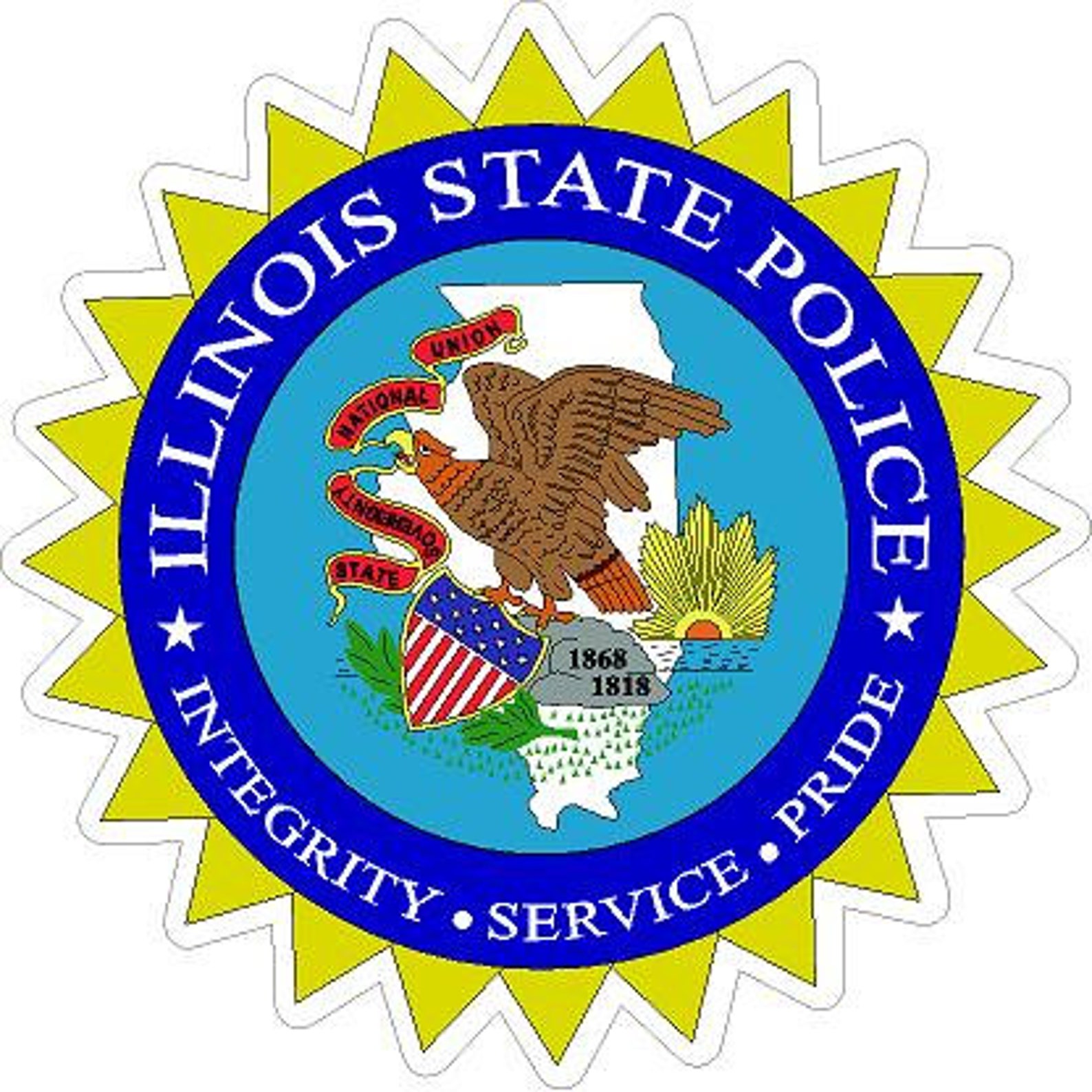 Illinois State Police. Highway Patrol. Police Reflective or Matte Vinyl ...