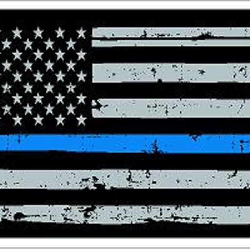 Thin Blue Line Flag Svg - Etsy