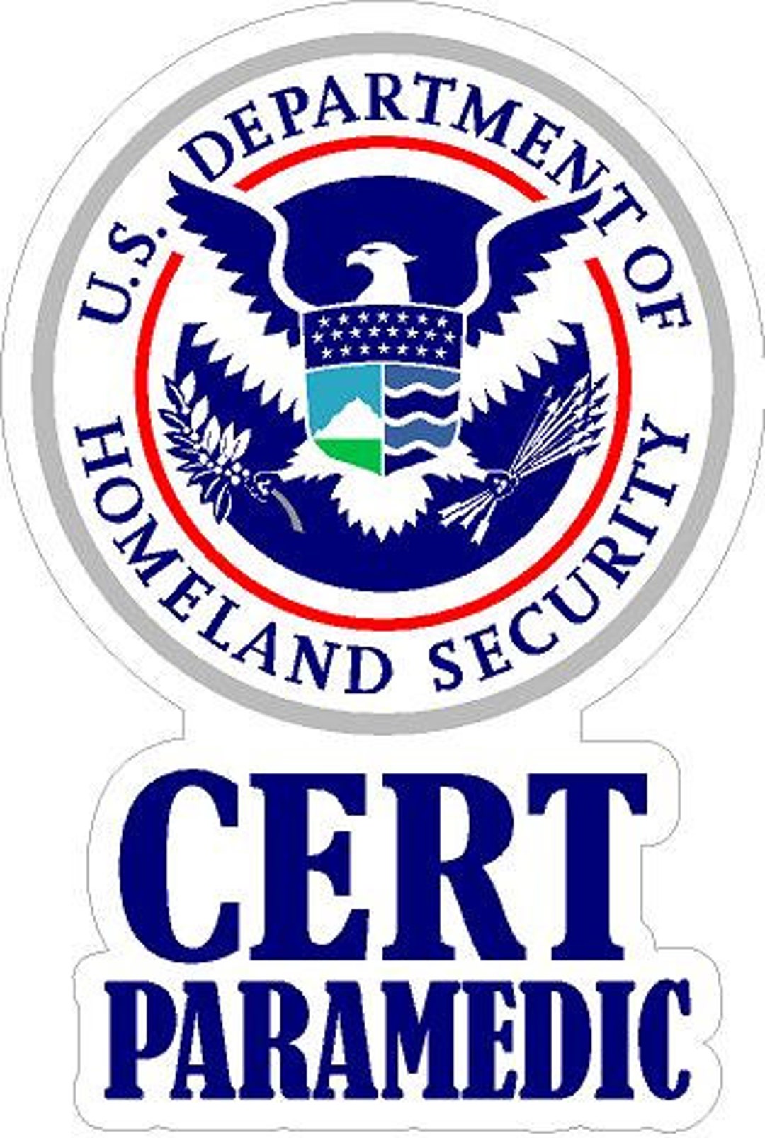 Community Emergency Response Team Paramedic DHS Reflective or Matte ...