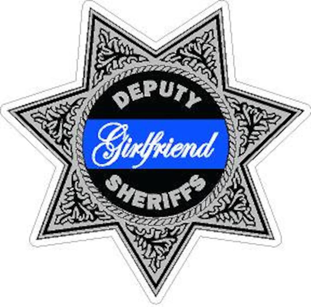Blue Line Deputy Sheriffs Girlfriend Reflective or Matte Vinyl Decal ...