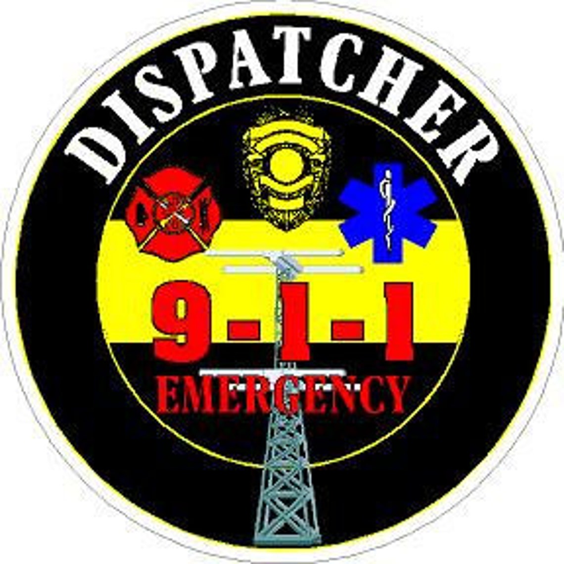 911 Dispatcher Reflective or Matte Vinyl Decal Sticker Fire - Etsy