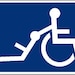 Handicap Sign Funny Decal. Stick Figure Dragging Stick Figure ...