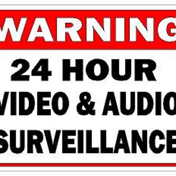 Audio Video Recording Sign - Etsy