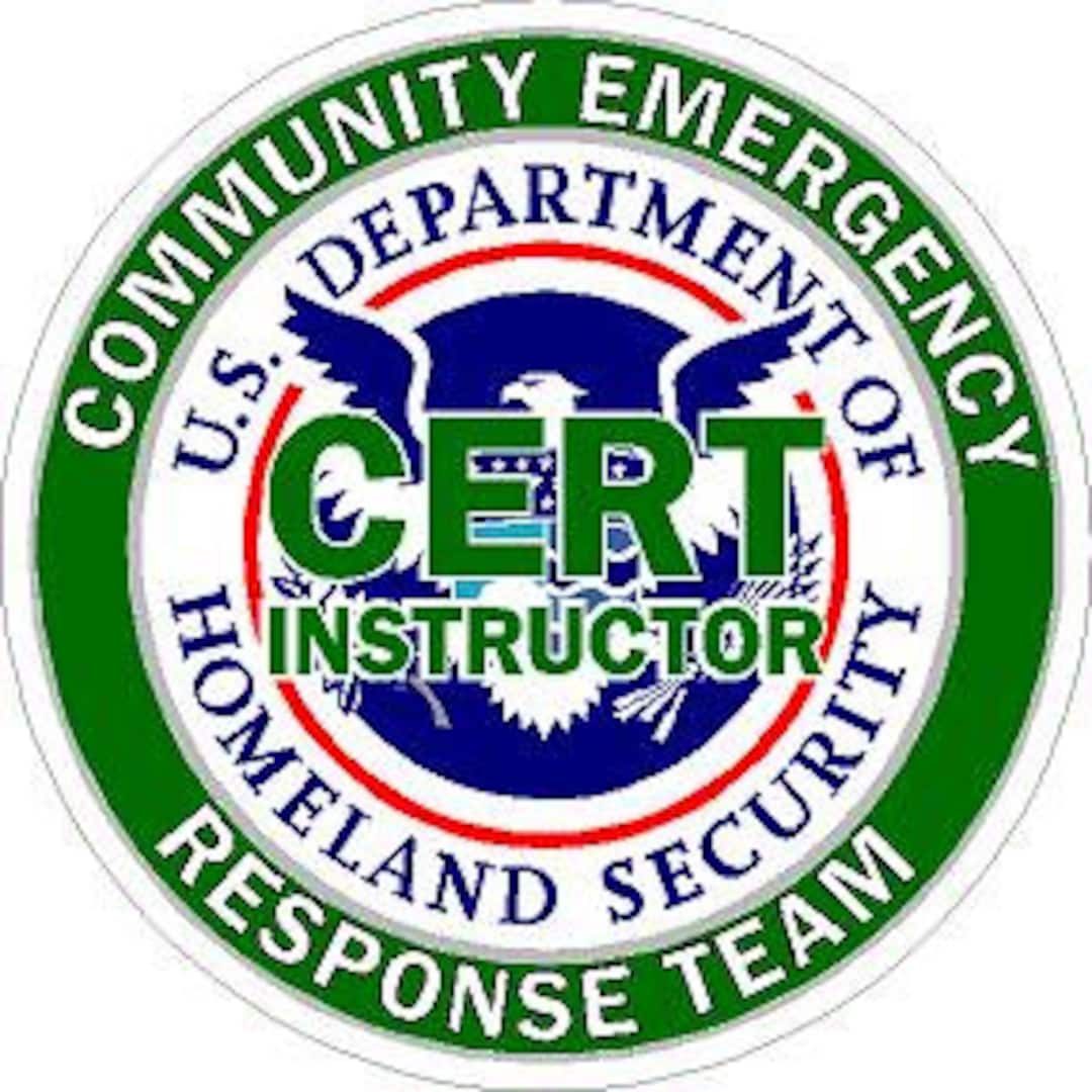 Community Emergency Response Team Instructor DHS Reflective Vinyl Decal ...