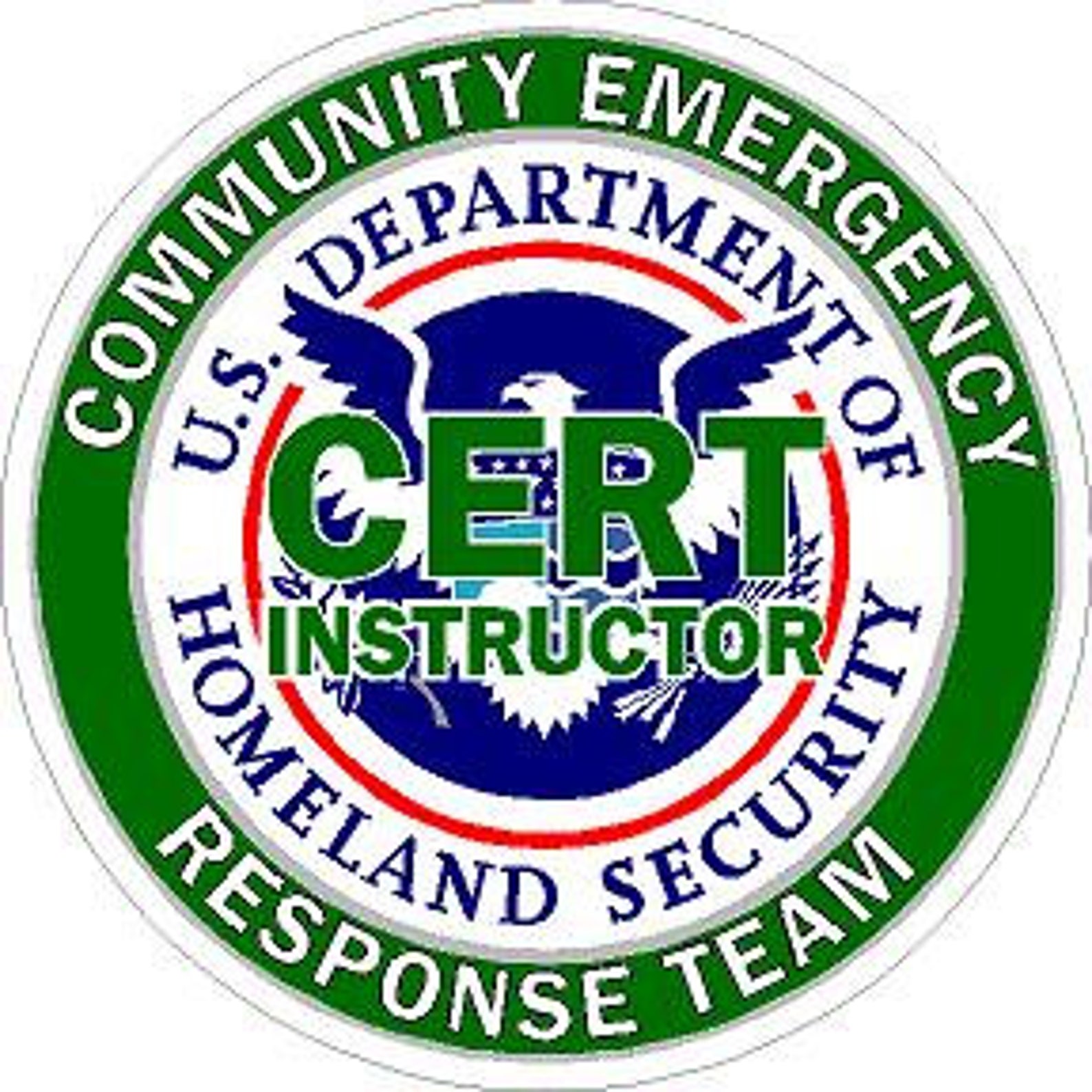 Community Emergency Response Team Instructor DHS Reflective Vinyl Decal ...