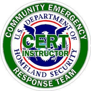Community Emergency Response Team Instructor DHS Reflective Vinyl Decal ...
