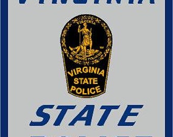 Va Police Decal - Etsy